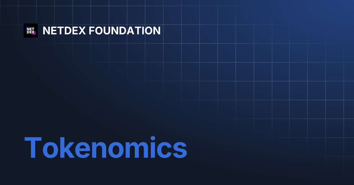 Tokenomics | NETDEX FOUNDATION